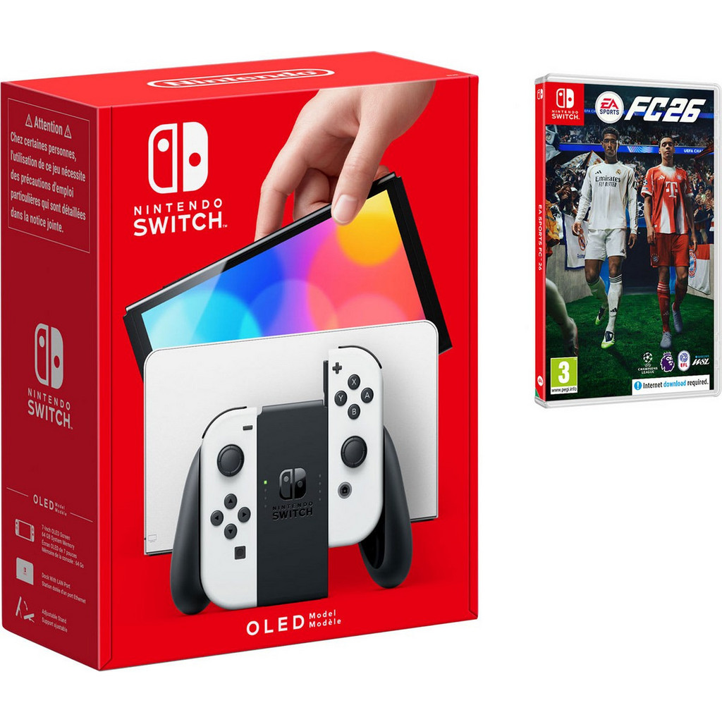 Nintendo Switch OLED 64GB White & EA Sports FC26 | BestPrice.gr