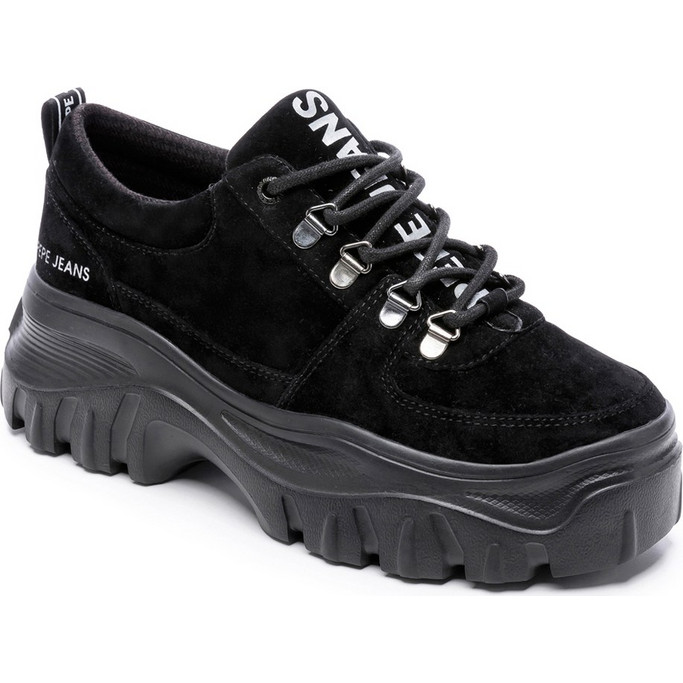 Pepe Jeans Mayfair Ramsy Γυναικεία Sneakers Chunky Μαύρα PLS10389-999 ...