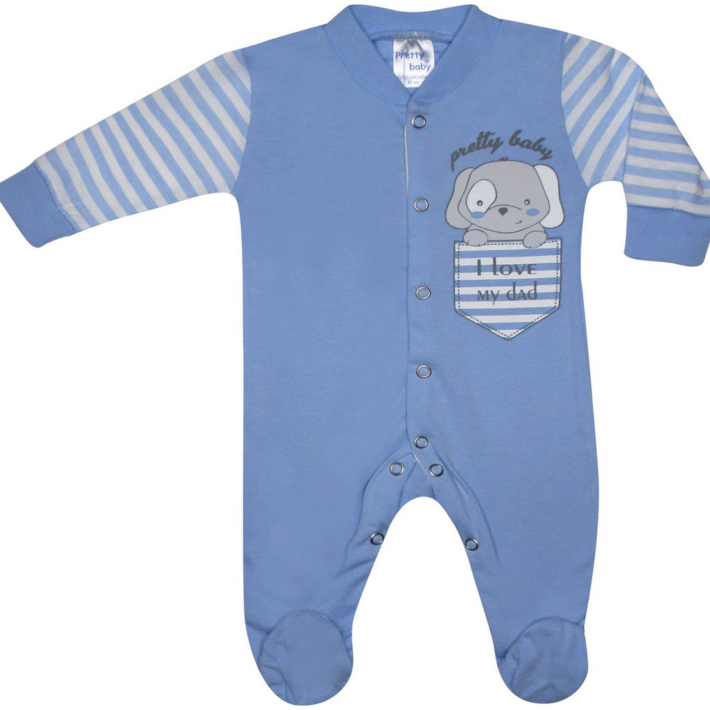 Pretty Baby Φορμάκι Μακρυμάνικο για Αγόρι Μπλε 32921-461 | BestPrice.gr
