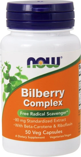 Now Foods Bilberry Complex 80mg 50 Κάψουλες | BestPrice.gr