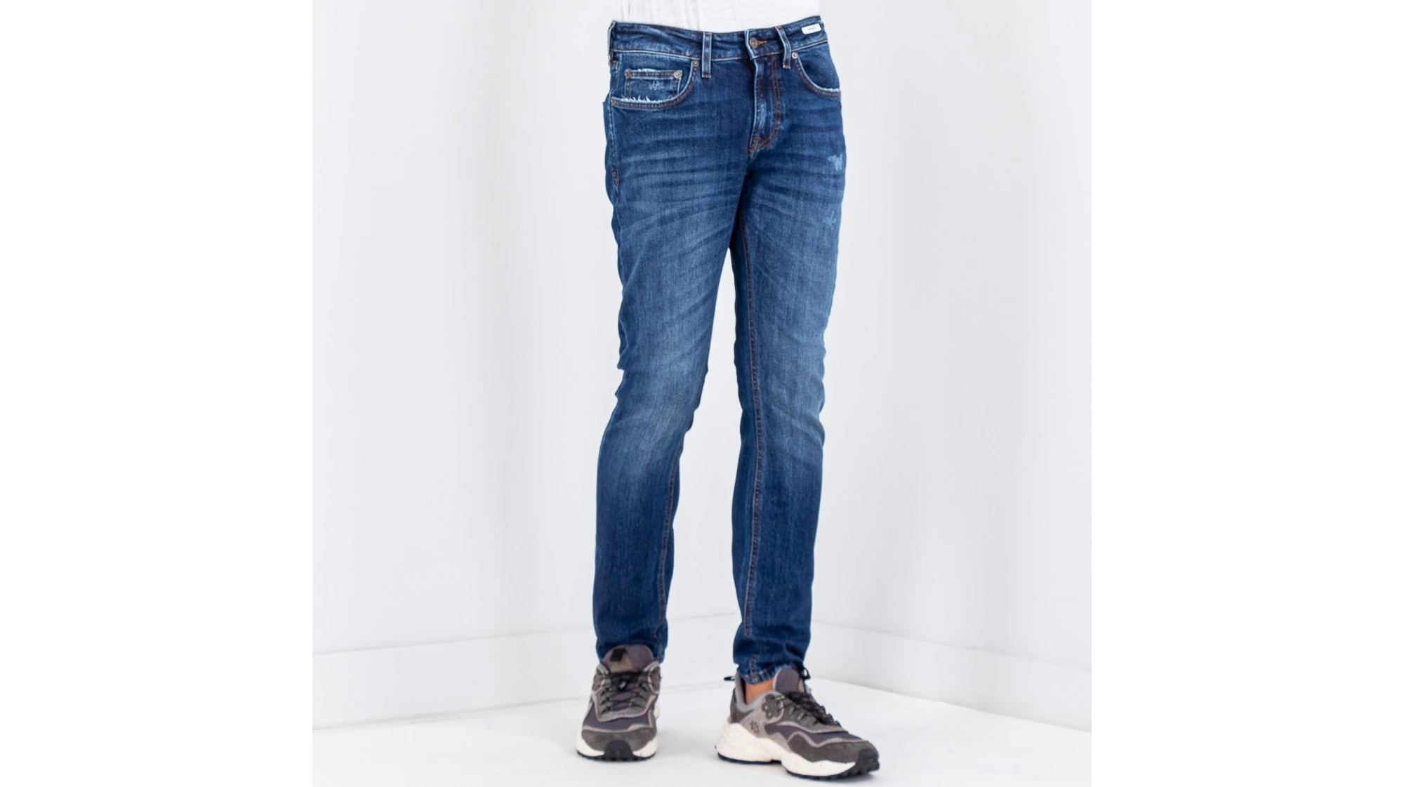 Uniform Jeans Ανδρικό Τζιν Παντελόνι Skinny Εφαρμογή Μπλε 7-UM0070.060.S2.048 | BestPrice.gr