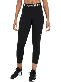 Nike Pro Dri-FIT Γυναικείο Κολάν Μακρύ Ψηλόμεσο Γκρι DD6323-073 ...