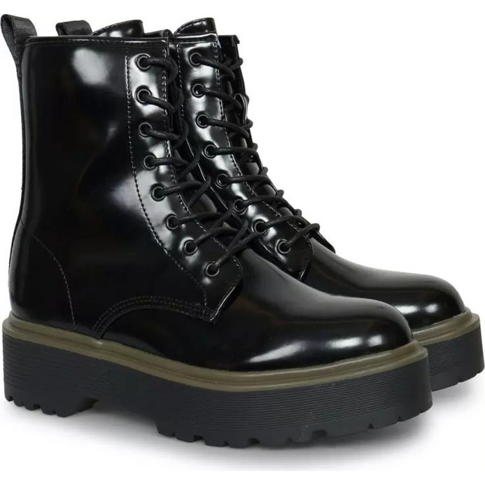 Replay Γυναικεία Αρβυλάκια Λουστρίνι Μαύρα με Χοντρό Χαμηλό Τακούνι RL630043SW-003 | BestPrice.gr