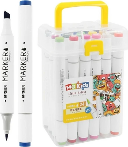 M&G Kids Little Artist Μαρκαδόροι Ζωγραφικής Σετ 24 Χρώματα | BestPrice.gr