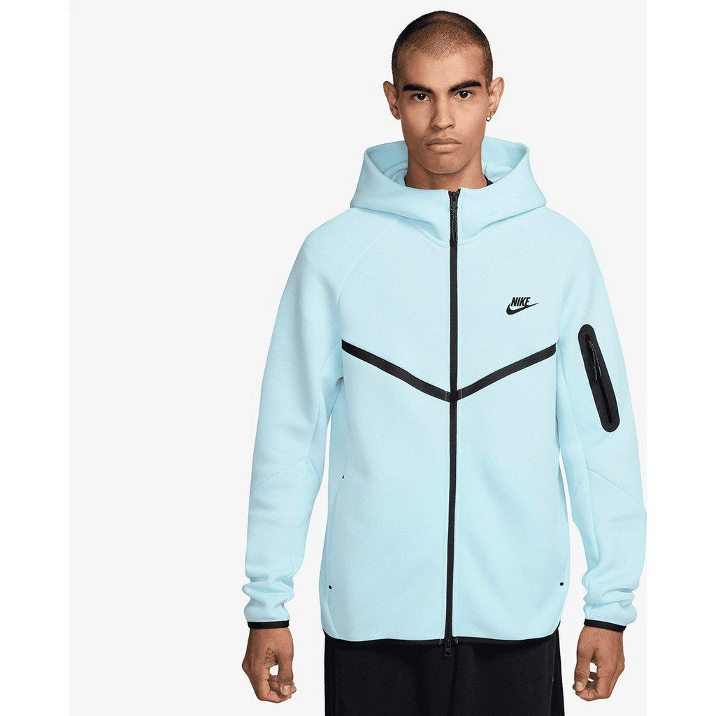 Nike Ανδρική Ζακέτα Fleece με Φερμουάρ Γαλάζια HV0949-474 | BestPrice.gr