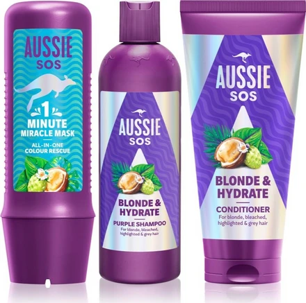 Aussie SOS Blonde & Hydrate Σετ Περιποίησης Μαλλιών Conditioner 200ml ...