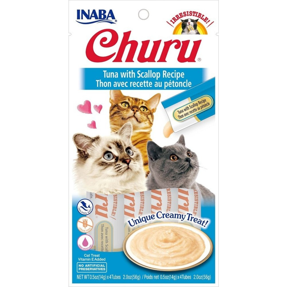 Inaba Churu with Tuna & Scallop 4x14gr | BestPrice.gr