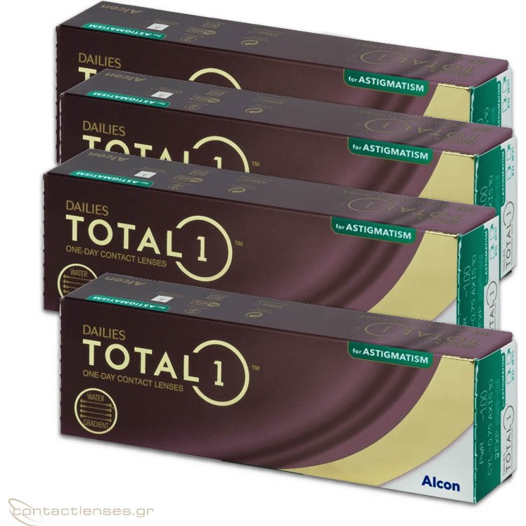 Alcon & Ciba Vision Dailies Total 1 Astigmatic Ημερήσιοι Φακοί Επαφής ...