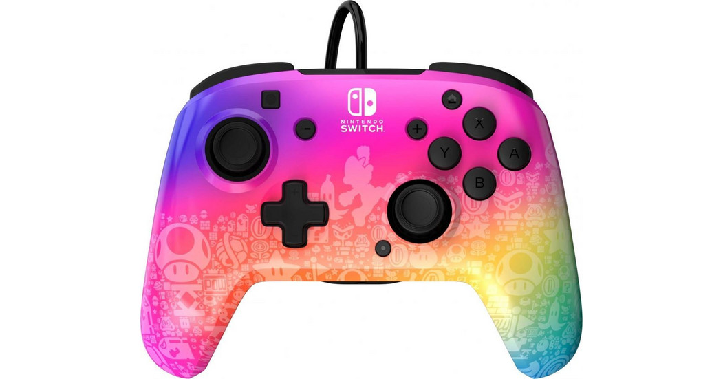 PDP Faceoff Deluxe Star Spectrum Wired Controller PC & Switch ...