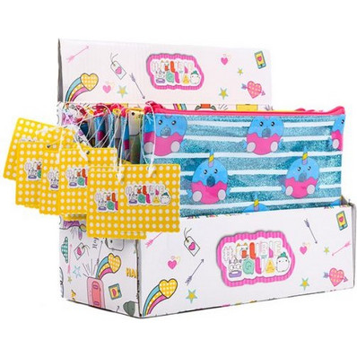 Canenco Cubie Squad Glitter Happy Κασετίνα Πολύχρωμη SQ60305 | BestPrice.gr
