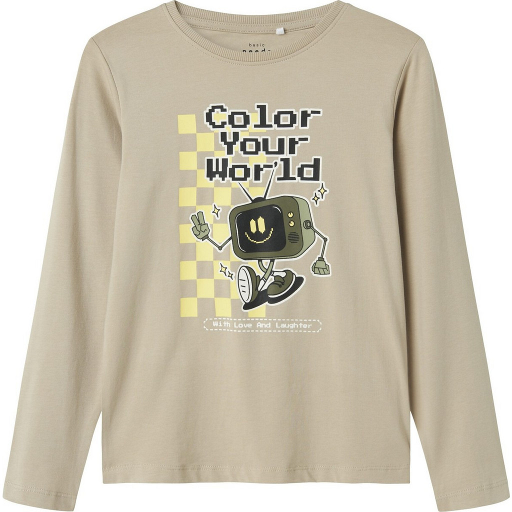 Name It Color Your World Παιδικό T-Shirt Μακρυμάνικο Μπεζ 13224969-PC ...
