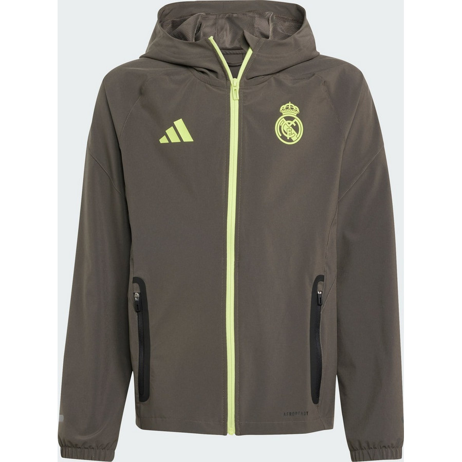 Adidas Real Madrid FC Tiro 25 Αθλητικό Παιδικό Μπουφάν Χειμωνιάτικο ...