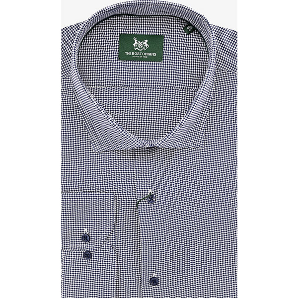 The Bostonians Ανδρικό Πουκάμισο Βαμβακερό Μακρυμάνικο Κανονική Γραμμή ...