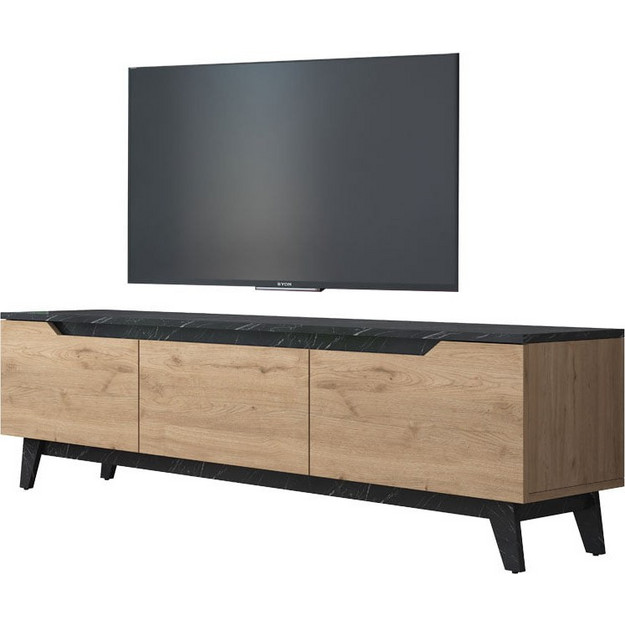 Pakoworld Έπιπλο Τηλεόρασης Ξύλινο Καρυδί Μ180xΠ35xΥ48.3cm Kasandra 182 ...