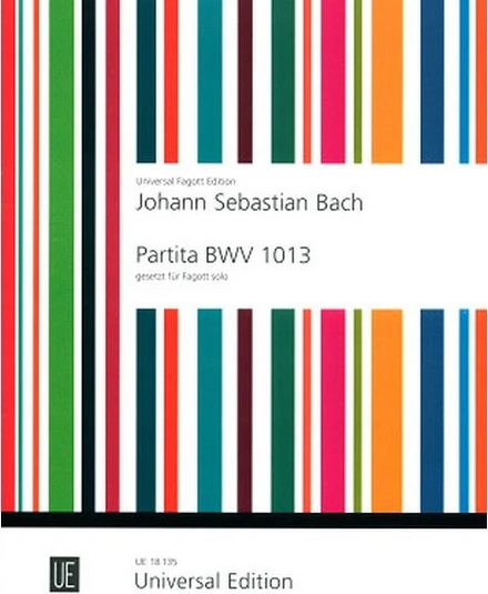 Universal Edition Bach Partita BWV 1013 - Johann Sebastian Bach ...