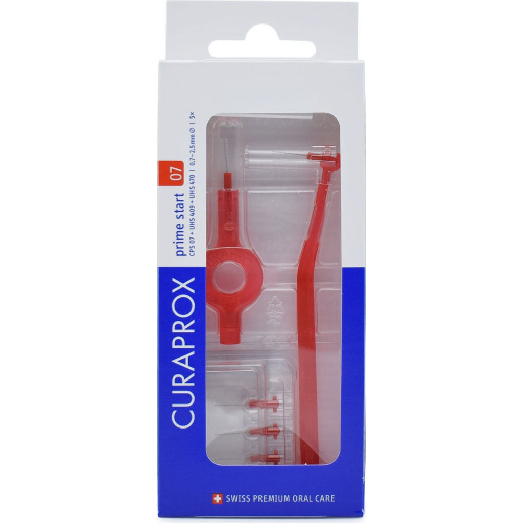 Curaprox CPS 07 Prime Start Σετ Μεσοδόντια Βουρτσάκια Κόκκινα 5τμχ ...