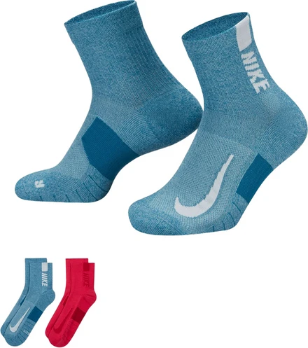 Nike Ανδρικές Κάλτσες Κοντές με Σχέδια Μπλε 2Pack SX7556-912 | BestPrice.gr