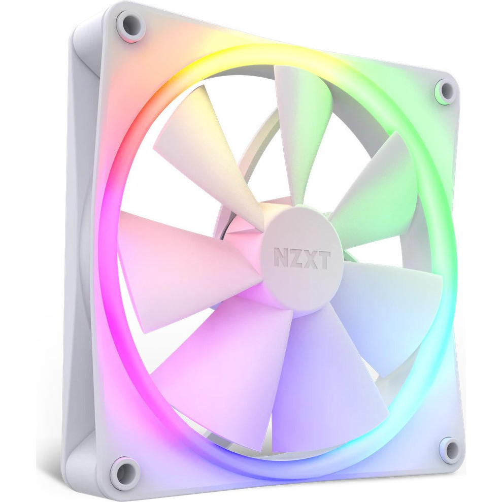 NZXT F140 Case Fan 140mm RGB με Σύνδεση 4-Pin PWM White | BestPrice.gr