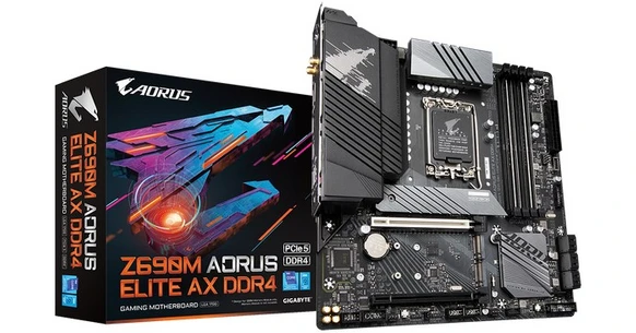 Gigabyte Z690M Aorus Elite AX DDR4 Motherboard Micro ATX με Intel 1700 ...