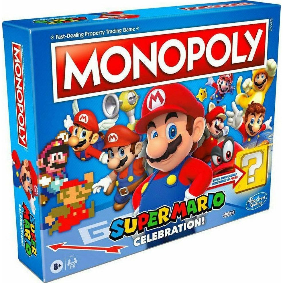 Hasbro Monopoly Super Mario Celebration Επιτραπέζιο Παιχνίδι για 8 ...