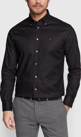Tommy Hilfiger Ανδρικό Πουκάμισο Βαμβακερό Μακρυμάνικο Κανονική Γραμμή ...