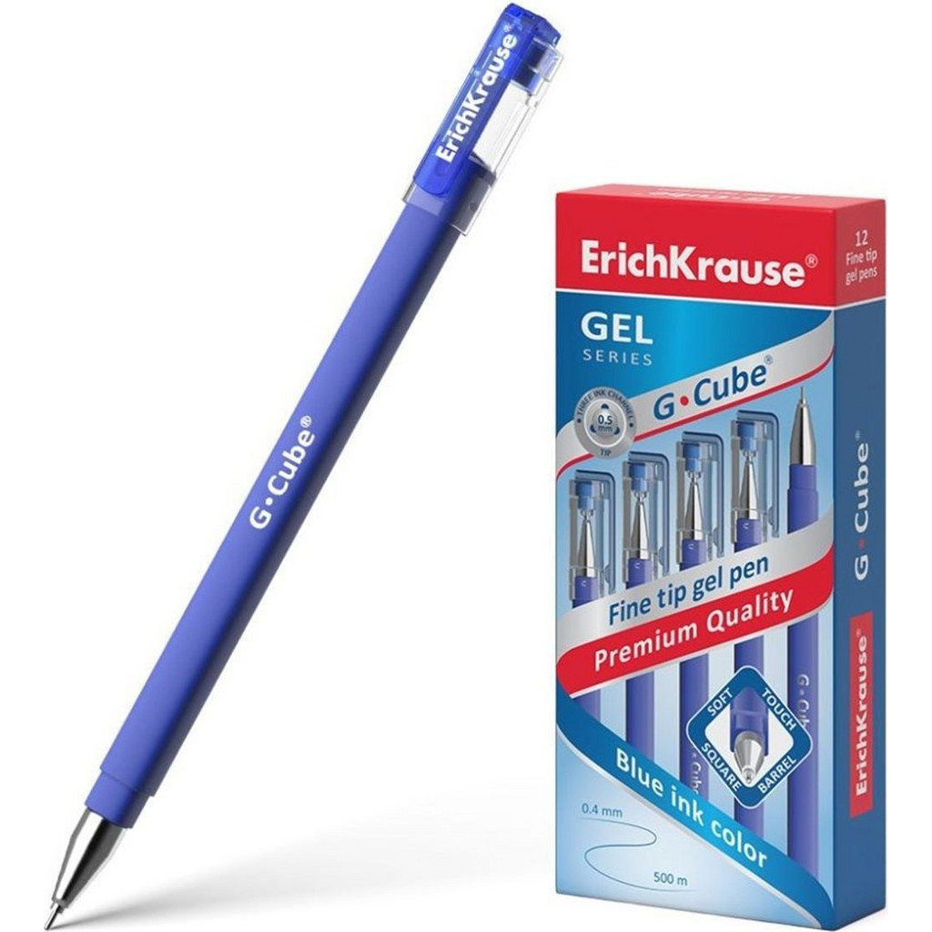 ErichKrause G-Cube Στυλό Gel 0.5mm Μπλε | BestPrice.gr