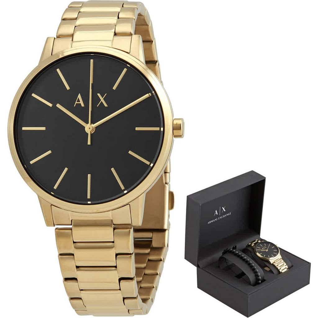 Armani Exchange Ανδρικό Ρολόι με Χρυσό Μεταλλικό Μπρασελέ AX7119 ...