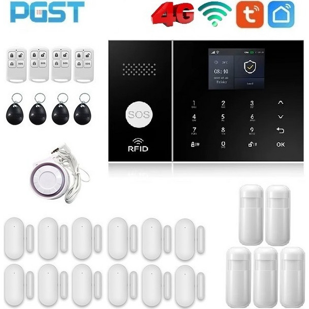 Tuya PG-108-K 1455 Ασύρματο Σύστημα Συναγερμού με 5 Ανιχνευτές Κίνησης ...