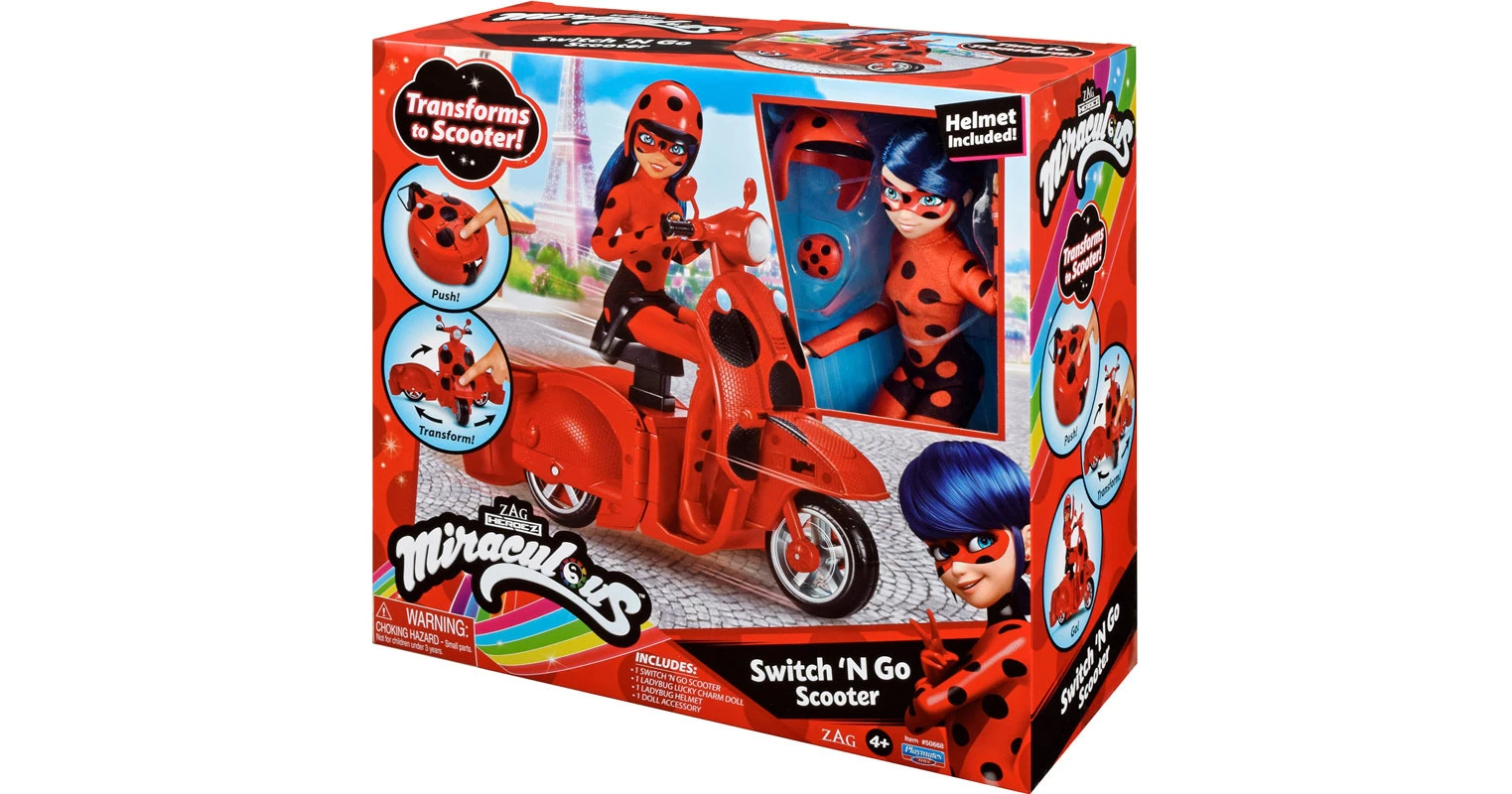 Bandai Miraculous Ladybug Switch & Go Scooter | BestPrice.gr