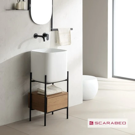 Scarabeo Laila 45 Lo-Box Έπιπλο Μπάνιου Δαπέδου MDF για Επικαθήμενο ...
