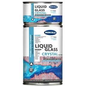 Mercola Liquid Glass Crystal 1889 Ρητίνη Υγρού Γυαλιού 2 Συστατικών 1kg ...
