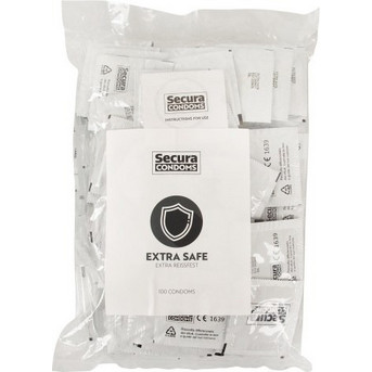 Secura Extra Safe Προφυλακτικά με Λιπαντικό 100τμχ | BestPrice.gr
