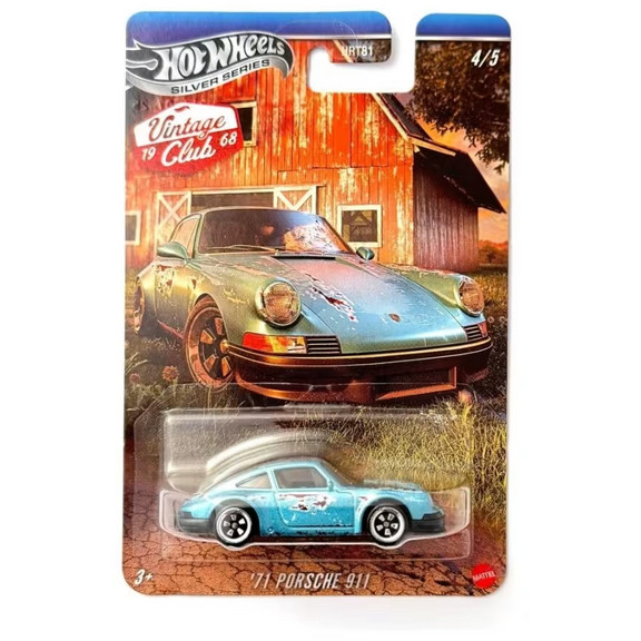 Mattel Hot Wheels Silver Series Vintage Club 1968 '71 Porsche 911 ...