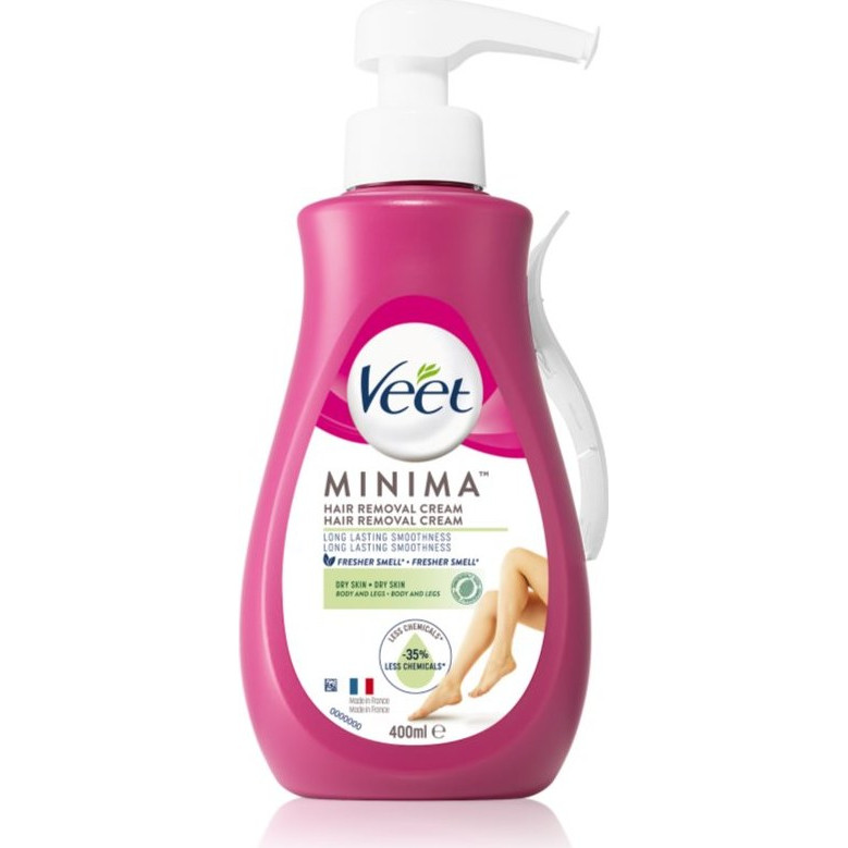 Veet Minima Αποτριχωτική Κρέμα για Ξηρές Επιδερμίδες 400ml | BestPrice.gr