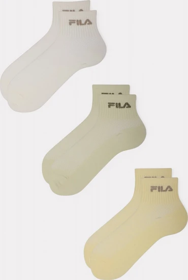 Fila Γυναικείες Κάλτσες Κοντές Μπεζ 3Pack F6796-243 | BestPrice.gr