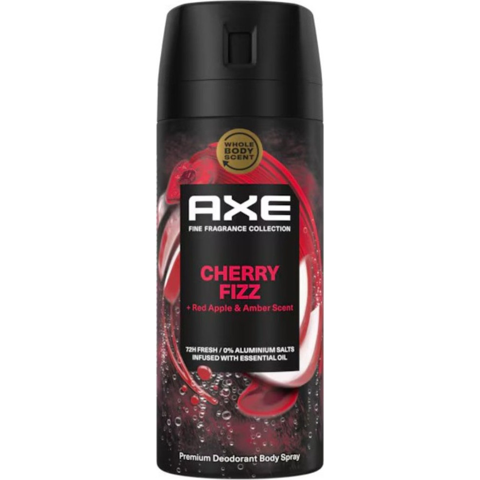 AXE Cherry Fizz Ανδρικό Αποσμητικό Spray 72h Χωρίς Αλουμίνιο 150ml ...