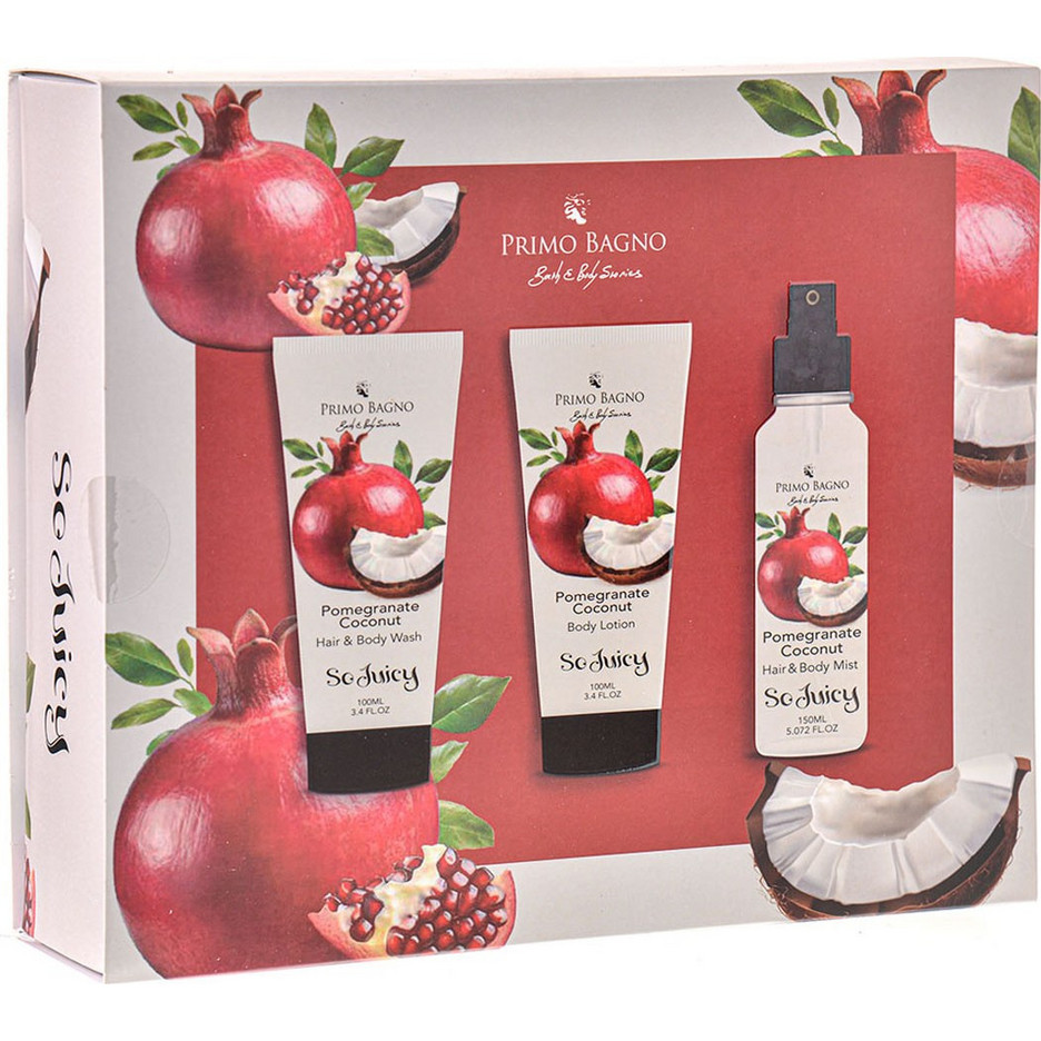 Primo Bagno Pomegranate & Coconut Body Lotion 100ml + Body Wash 100ml ...