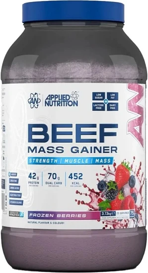 Applied Nutrition Beef Mass Gainer Frozen Berries Πρωτεΐνη Όγκου Χωρίς ...
