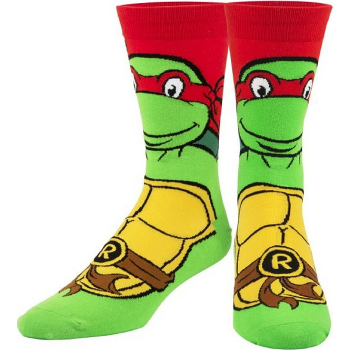 ODD SOX Ninja Turtles Raphael Ανδρικές Κάλτσες Ψηλές με Σχέδια ...