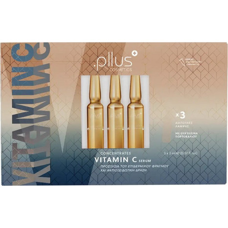 Pllus Cosmetics Concentrates Vitamin C Αντιγηραντικό Serum Προσώπου με ...