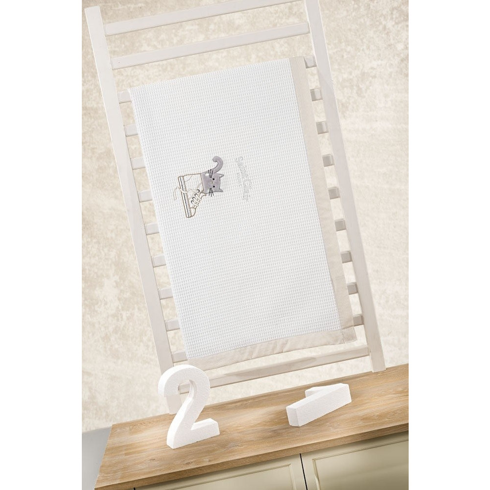Saint Clair Bebe Max Κουβέρτα Κούνιας Πικέ 110x160 Λευκή | BestPrice.gr