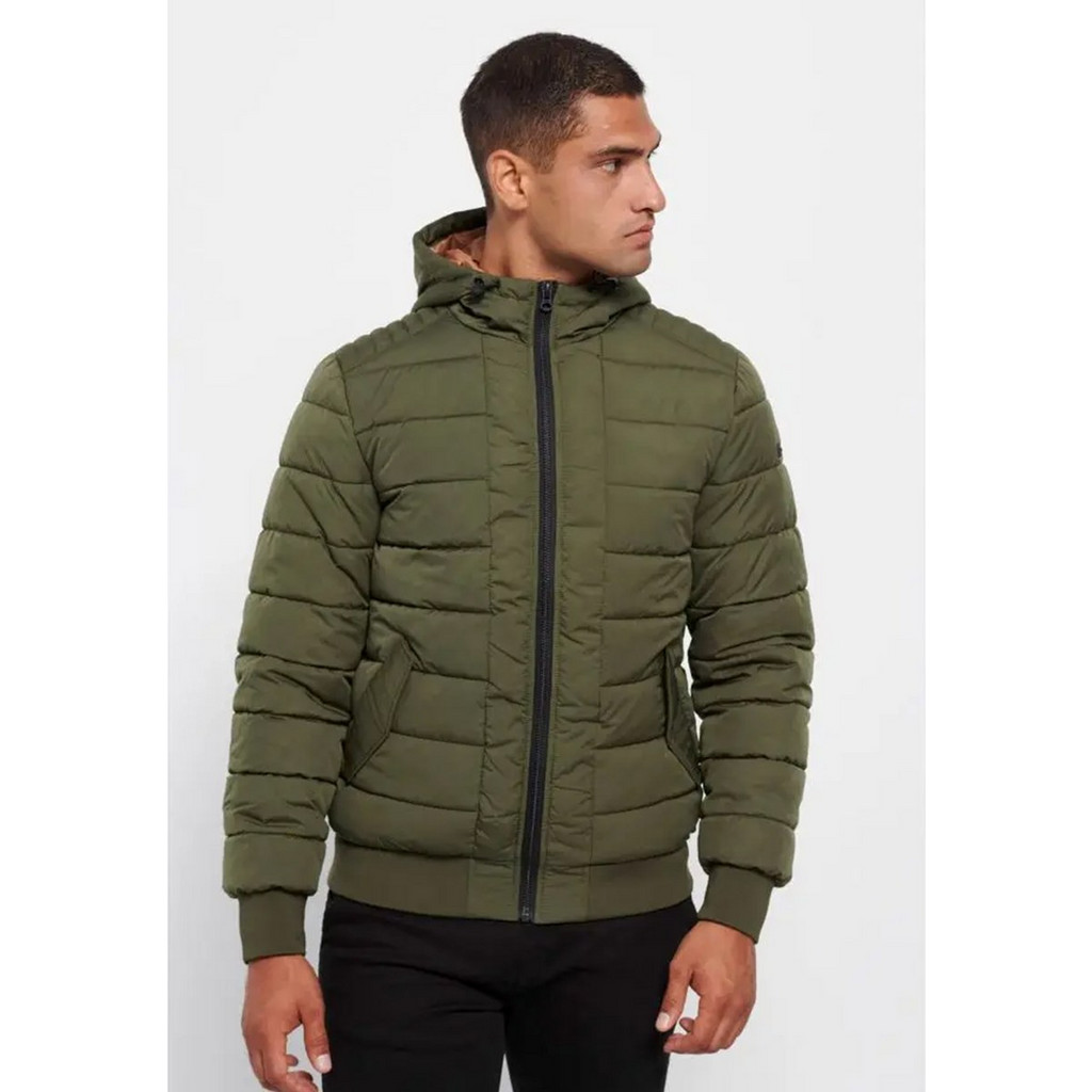 Garage Fifty Five Ανδρικό Μπουφάν Χειμωνιάτικο Puffer Χακί GAM006-221 ...