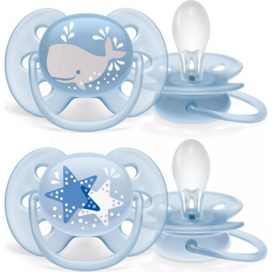Philips Avent Ultra Soft Ορθοδοντικές Πιπίλες Σιλικόνης 6-18m Hello ...