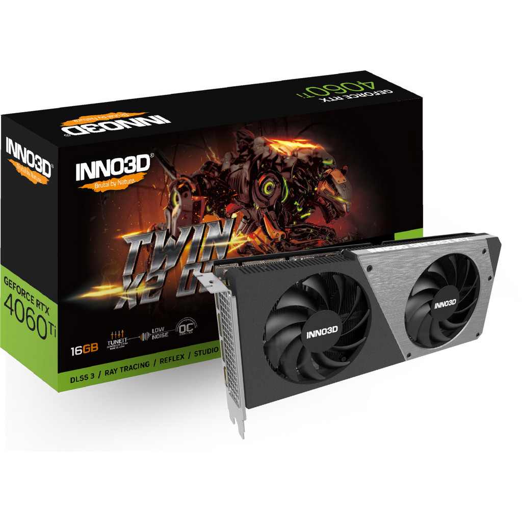 Inno3D GeForce RTX 4060 Ti 16GB GDDR6 Twin X2 OC Κάρτα Γραφικών ...