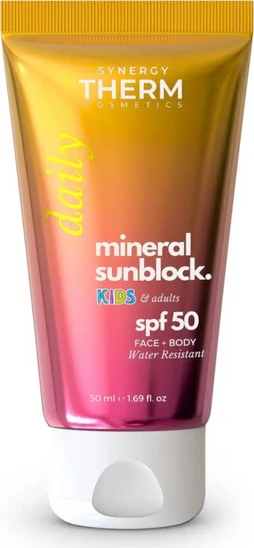 Synergy Therm Mineral Sunblock Παιδικό Αντηλιακό Γαλάκτωμα Προσώπου ...