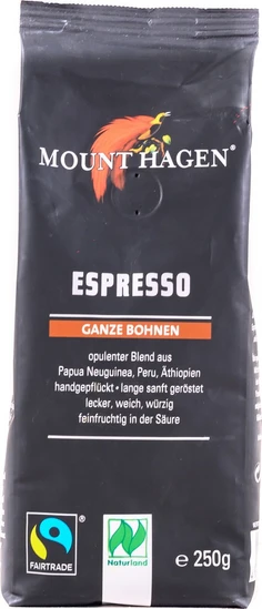 Mount Hagen Fair Trade Bio Καφές Espresso σε Κόκκους 250gr | BestPrice.gr
