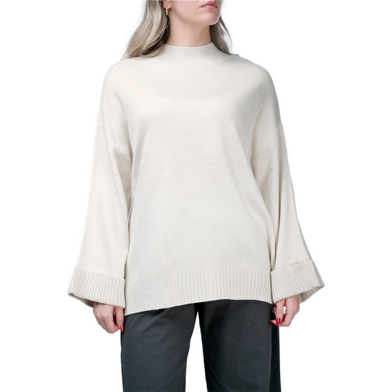 Moutaki Γυναικεία Πλεκτή Μπλούζα Εκρού 25.KN1.125 | BestPrice.gr