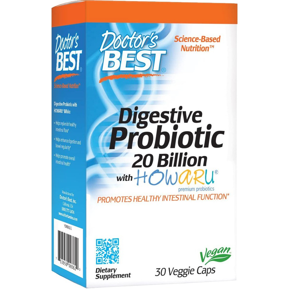Doctor's Best Digestive Probiotic 20 Billion 30 Κάψουλες | BestPrice.gr