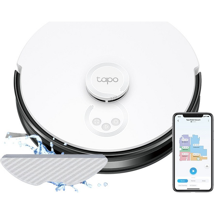 TP-Link Tapo RV30 Σκούπα Ρομπότ για Σκούπισμα & Σφουγγάρισμα με ...
