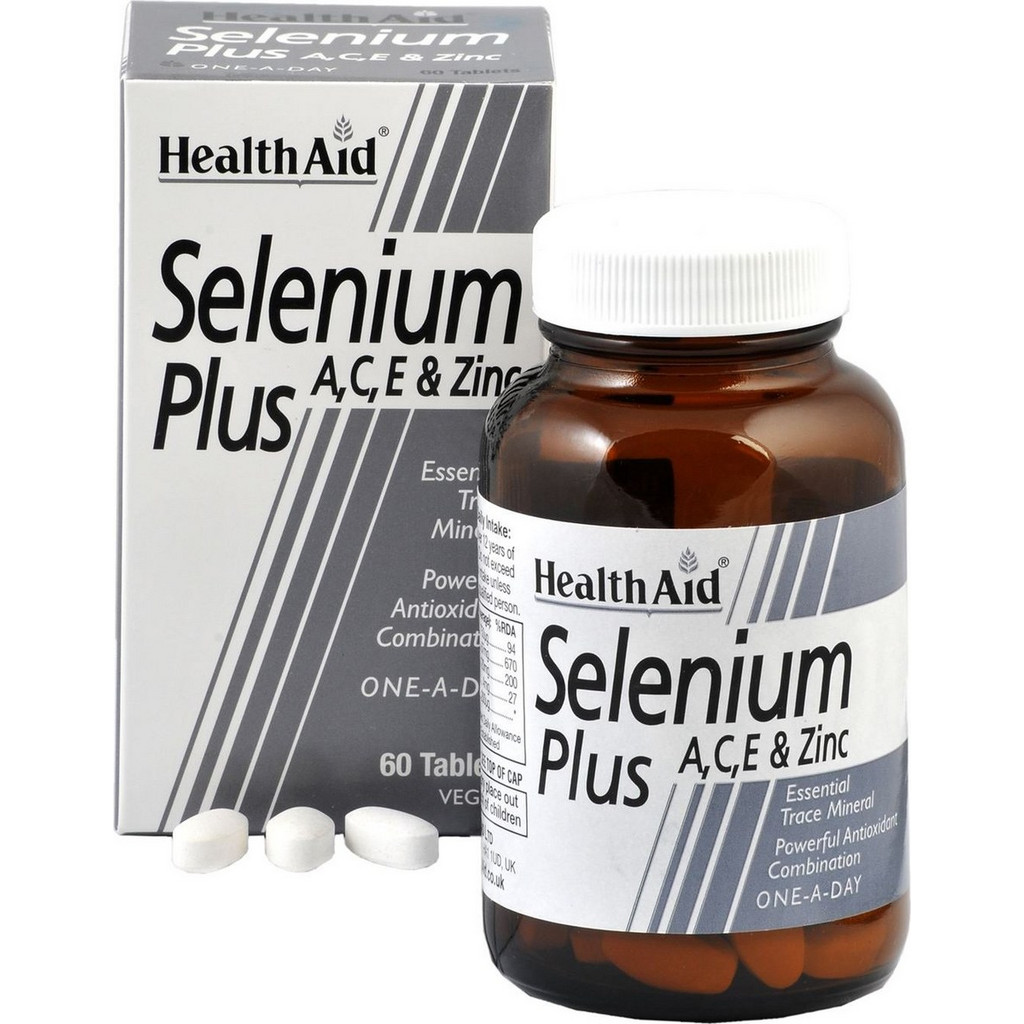Health Aid Selenium Plus A, C, E & Zinc 200mg 60 Ταμπλέτες | BestPrice.gr